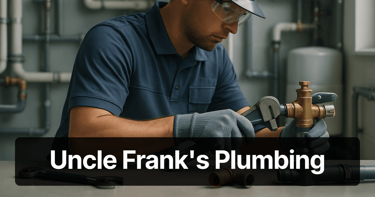 Uncle Frank's Plumbing | Reliable Plumbing Services for Homes & Businesses